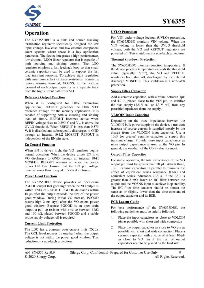 SY6355DBC datasheet page 9