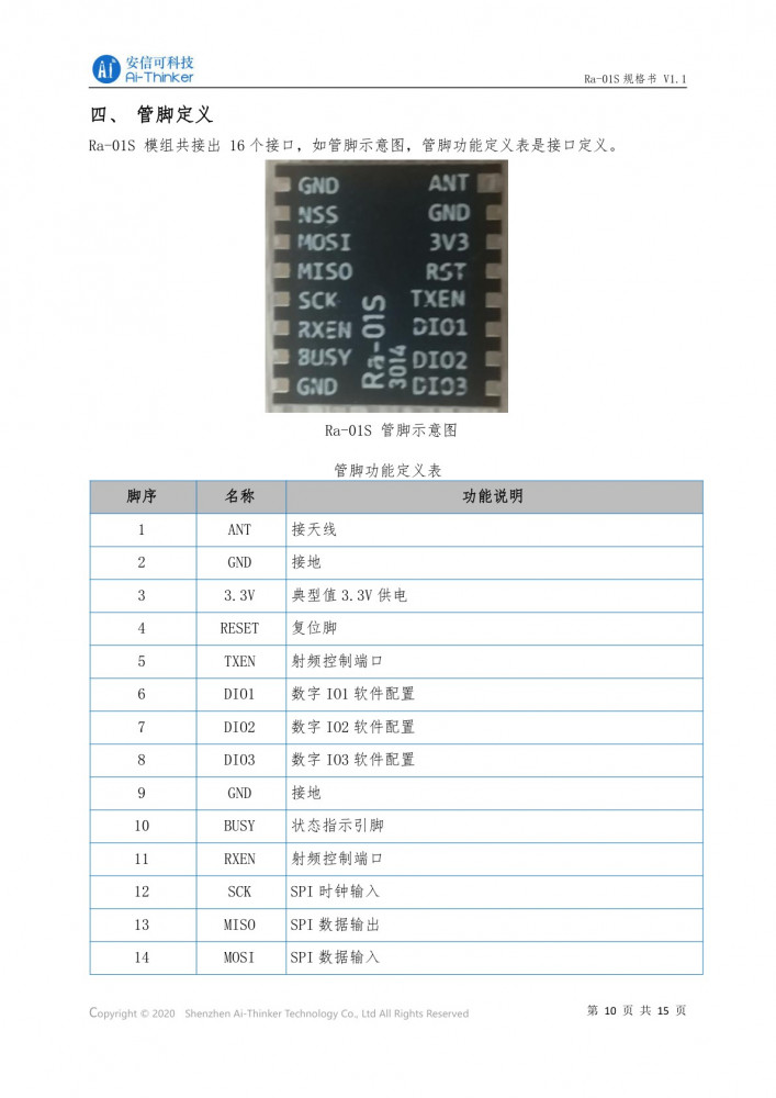 Ra-01S-T datasheet page 10