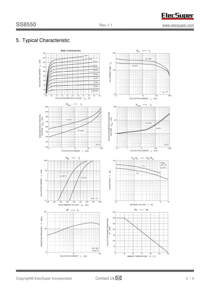 SS8550 datasheet page 3