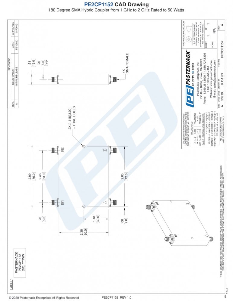 PE2CP1152 datasheet page 5
