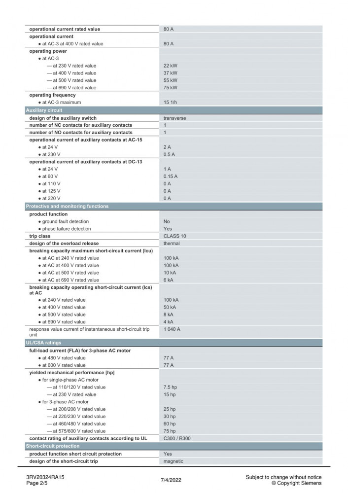 3RV2032-4RA15 documentation page 2