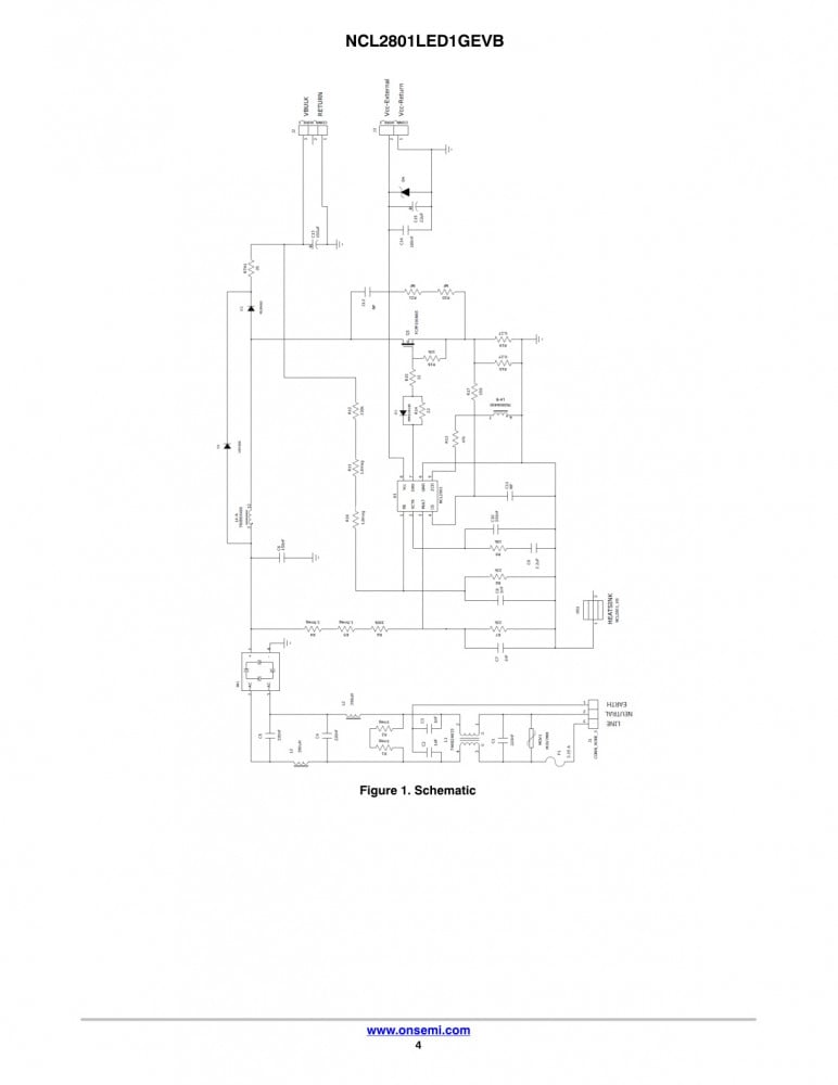 NCL2801LED1GEVB manual page 4