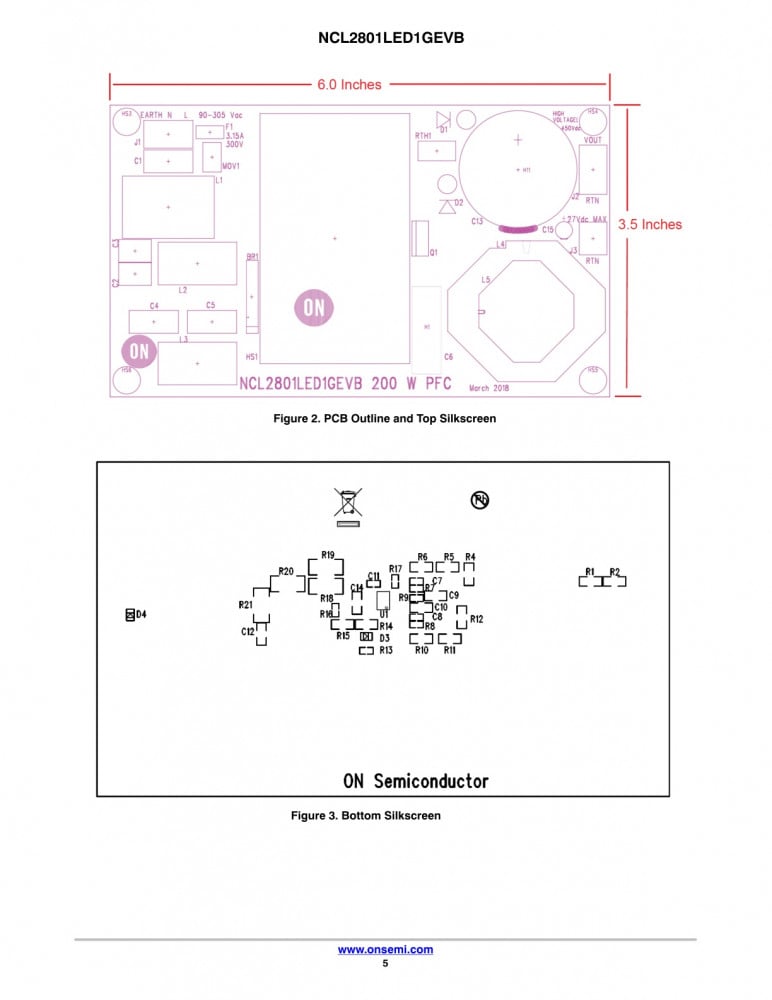 NCL2801LED1GEVB manual page 5