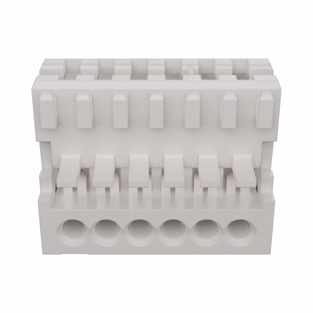 Appli-Mate RAST 2.5 IDT Housing, 2.50mm Pitch, Direct/Indirect, Female, 6 Circuits, All Position Keys, Polarizing Rib Between Circuits 4 and 5 for sale