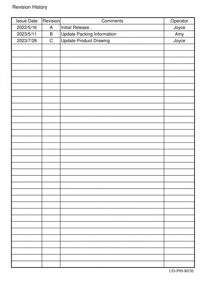 SA10-KW-0001 product drawing