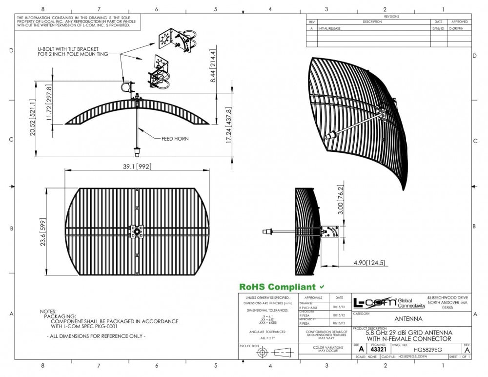 L-com HG5829EG product drawing