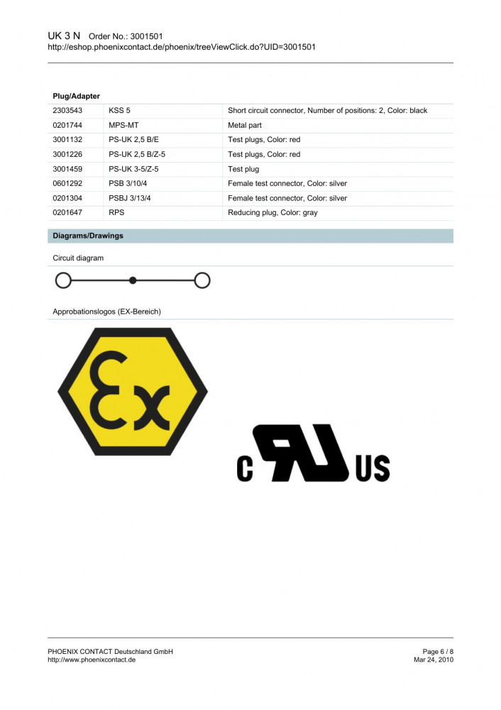 Phoenix Contact 3001501 catalog page 6
