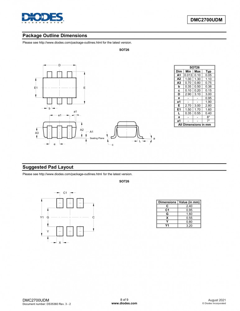 DMC2700UDM-7 datasheet page 8