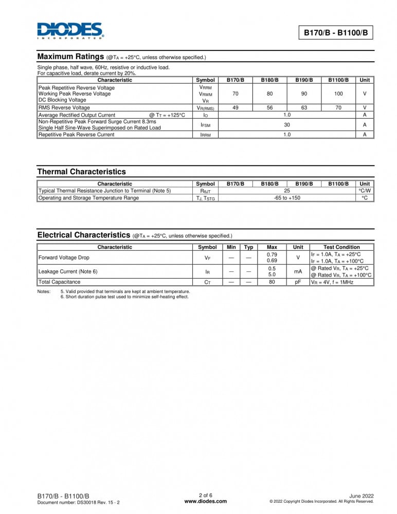 B1100-13-F datasheet page 2