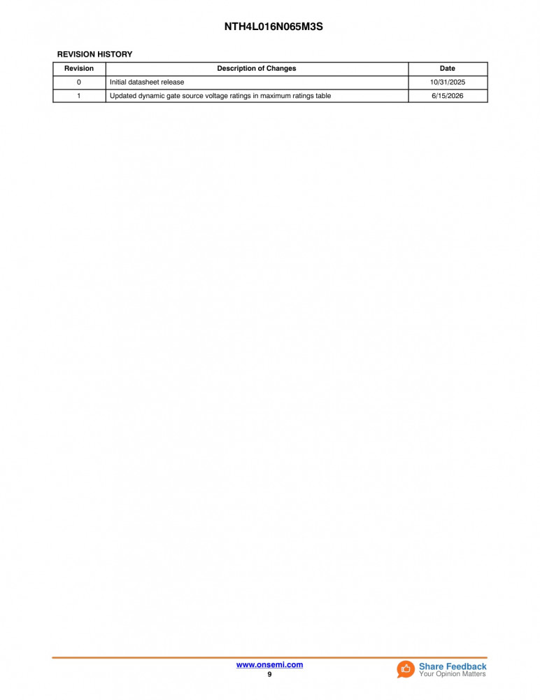 NTH4L016N065M3S datasheet page 9