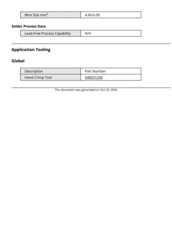 Product document image 3 for MOLEX 191250076