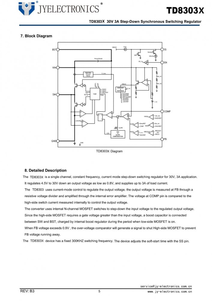 TD8303X datasheet page 5
