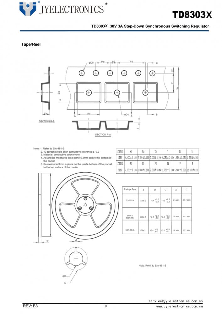 TD8303X datasheet page 9