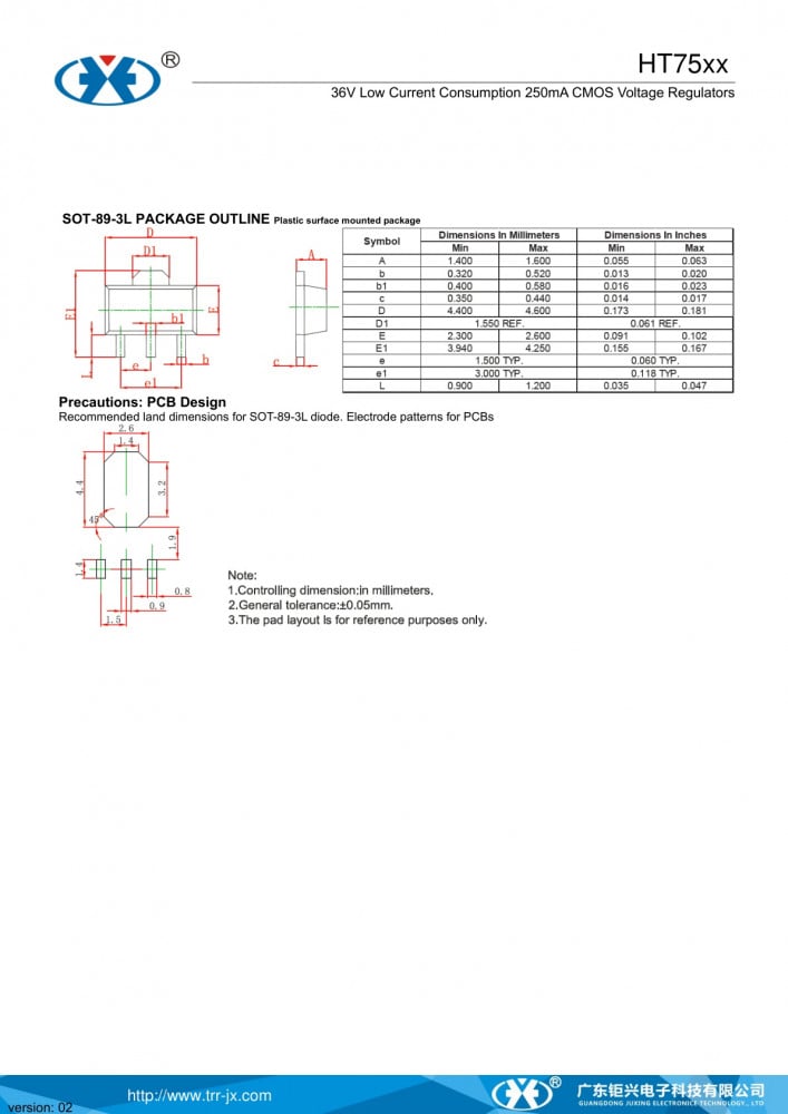 JUXING HT7533 datasheet page 4