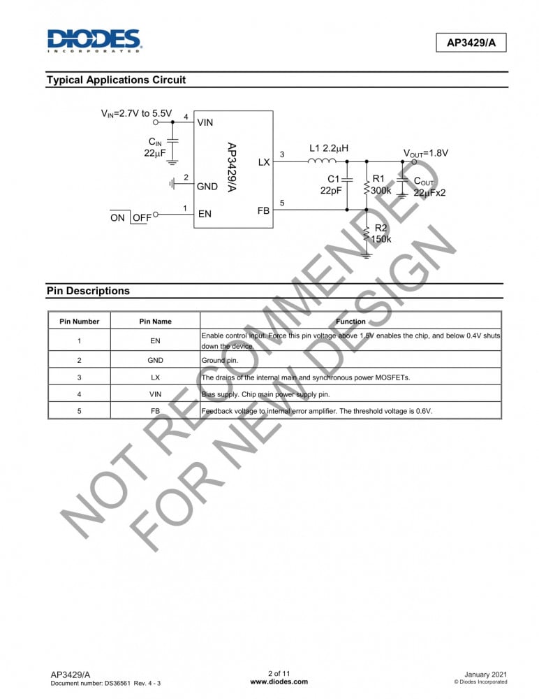 AP3429AKTTR-G1 datasheet page 2