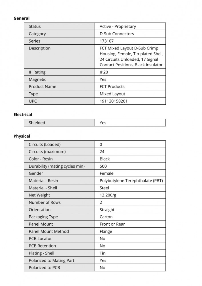 MOLEX 1731071292 technical drawing page 2