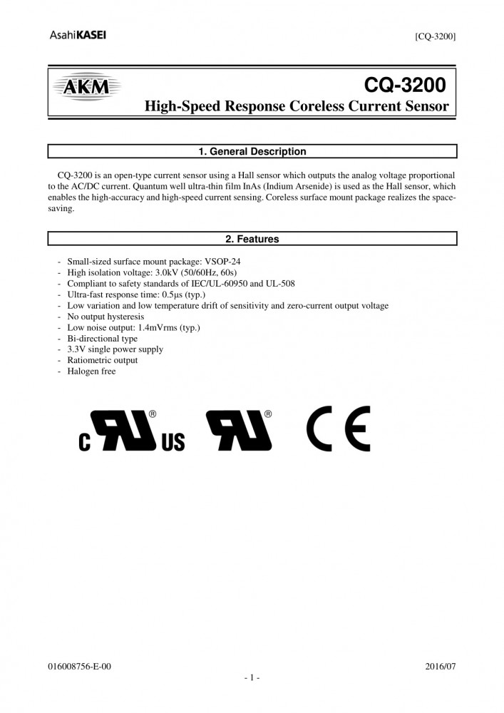 CQ-3200 technical document page 1