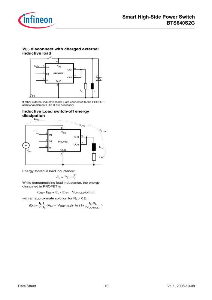 BTS640S2G datasheet page 10