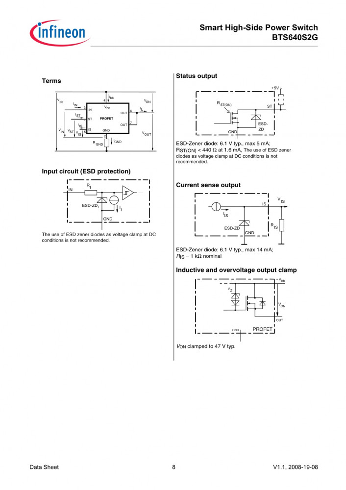 BTS640S2G datasheet page 8