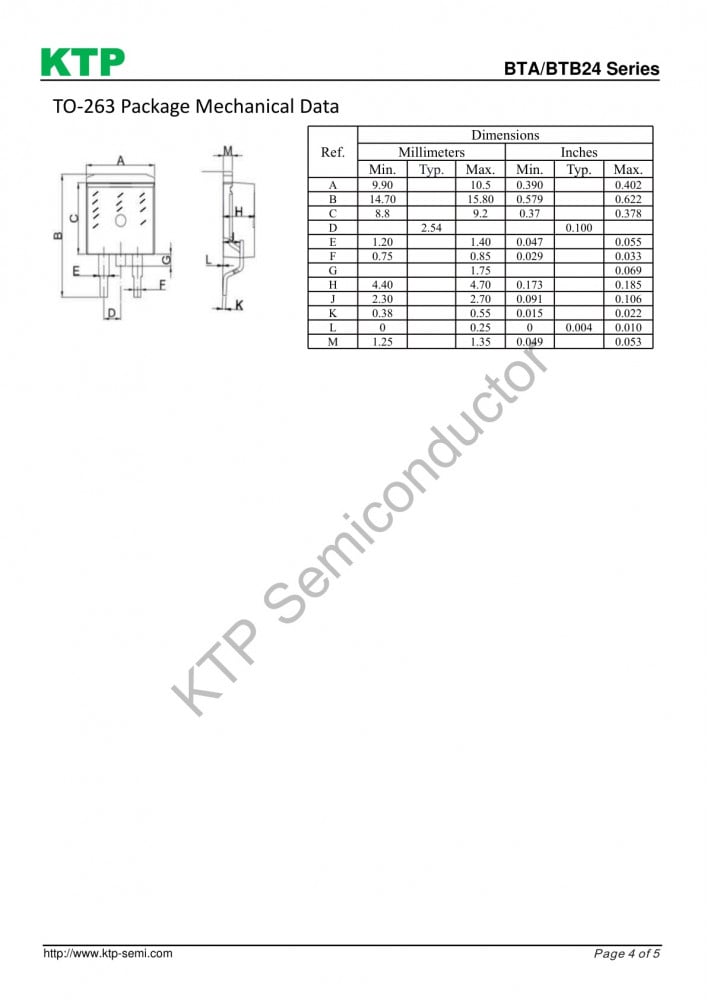 BTB24E-800BW(KTP) datasheet page 4
