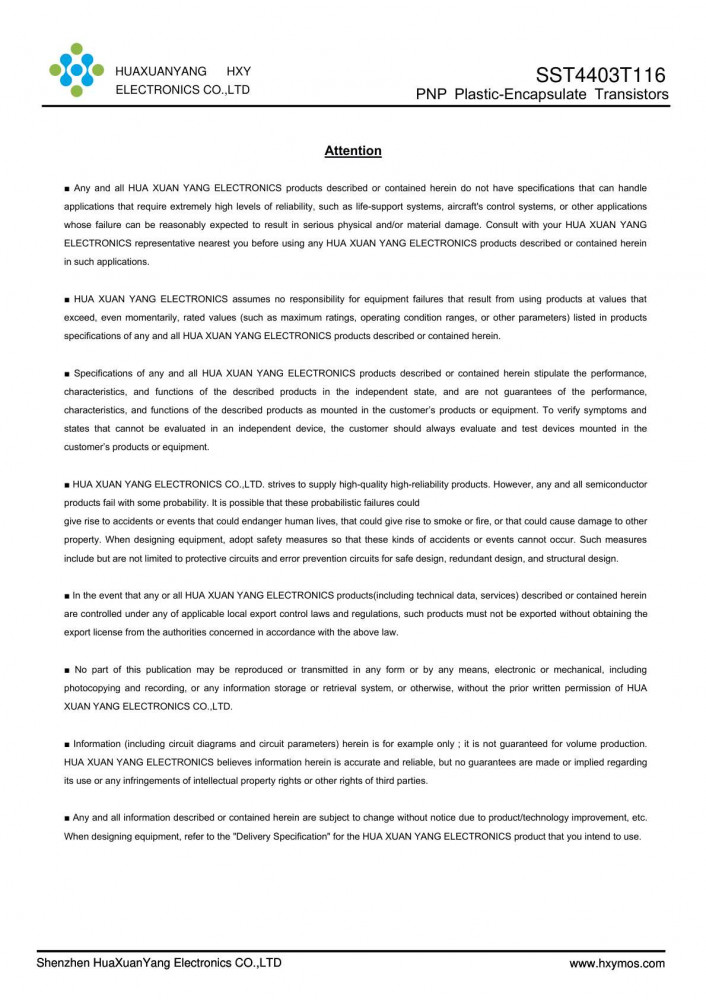 SST4403T116-HXY datasheet page 5