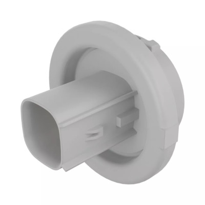 MX150 Male Connector Assembly, Bulkhead Twist-Lock, Mat-Sealed Compatible, Dual Row, 6 Circuits, Keying Option D, Stone Gray for sale