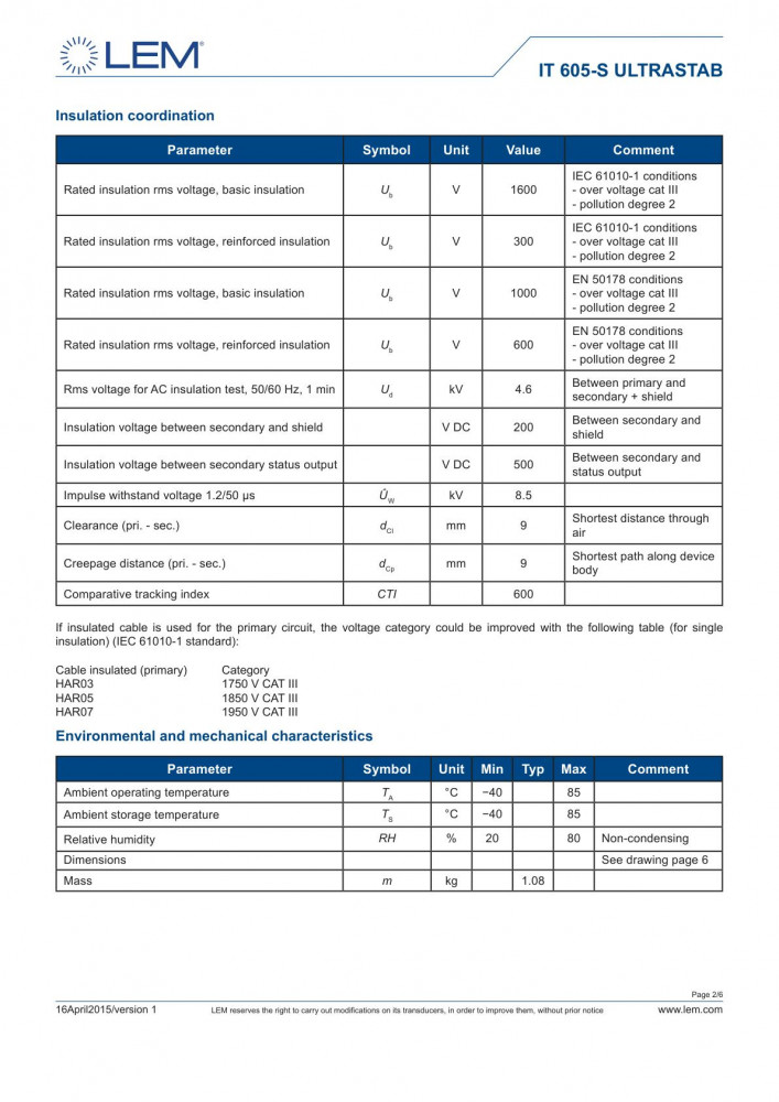 IT 605-S ULTRASTAB datasheet page 2