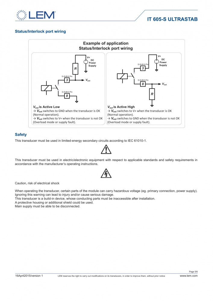 IT 605-S ULTRASTAB datasheet page 5