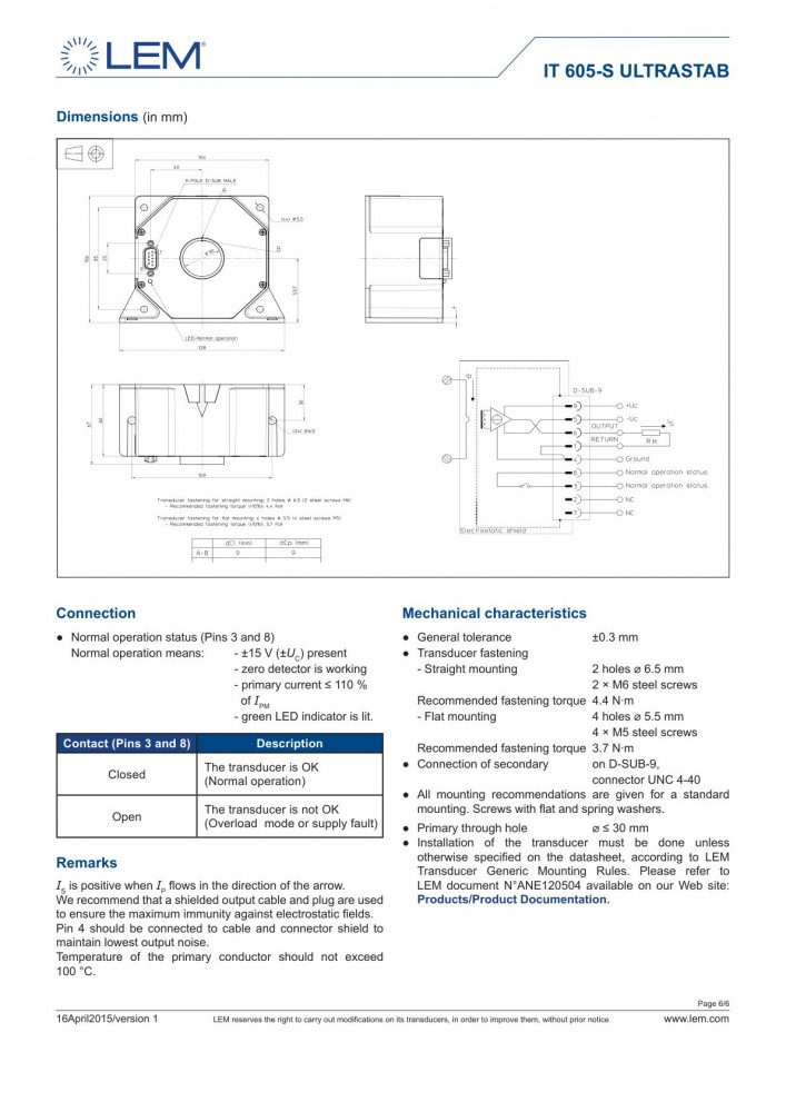 IT 605-S ULTRASTAB datasheet page 6