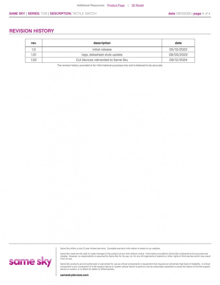 TS18 datasheet page 4