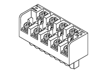 5.08mm Pitch Beau EuroMate Pluggable Terminal Block, Dual Level, 270° Wire Entry, 8 Circuits