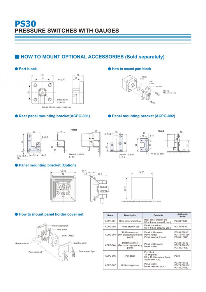 Nidec PS30 technical document page 4