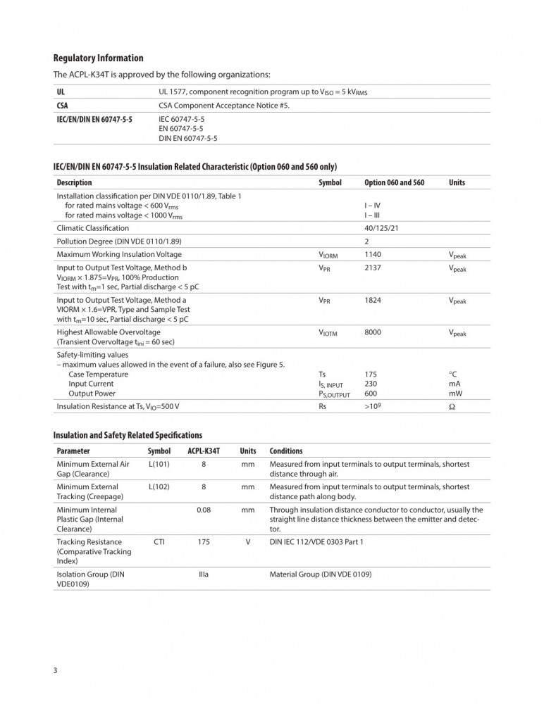 ACPL-K34T-560E datasheet page 3