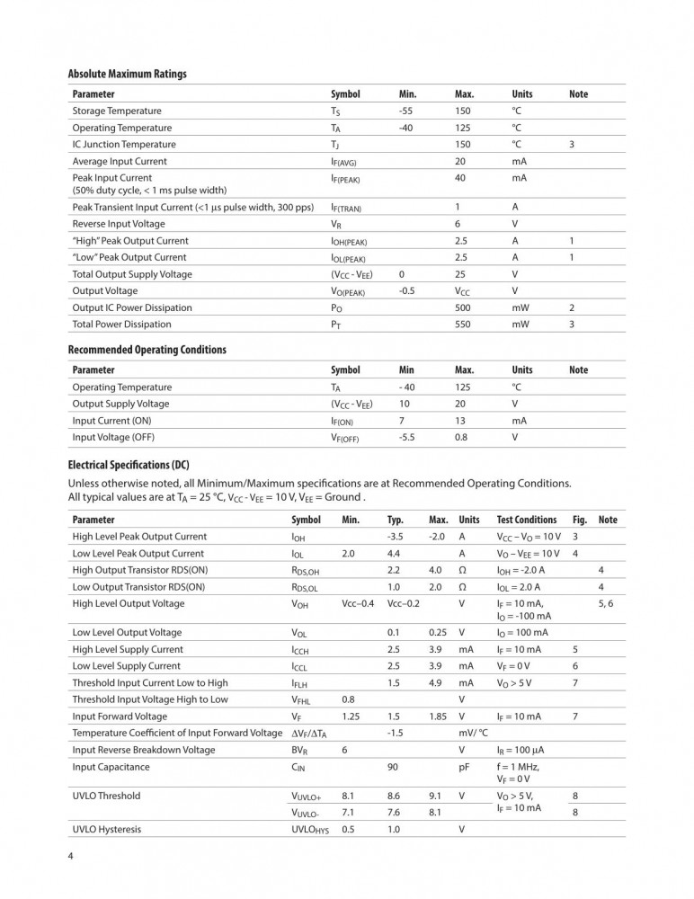 ACPL-K34T-560E datasheet page 4