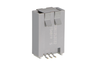 ConnTAK50 Header, Single Row, Vertical, Surface Mount, 3 Circuits, Key B, Natural, with Pick-and-Place Tape for sale