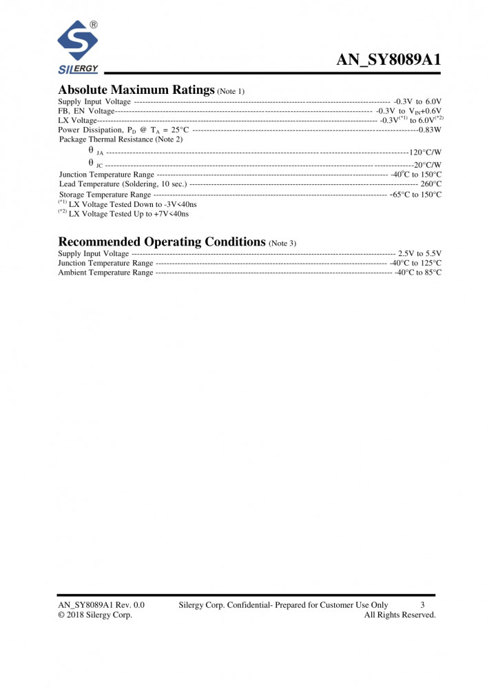 SY8089A1AAC datasheet page 3