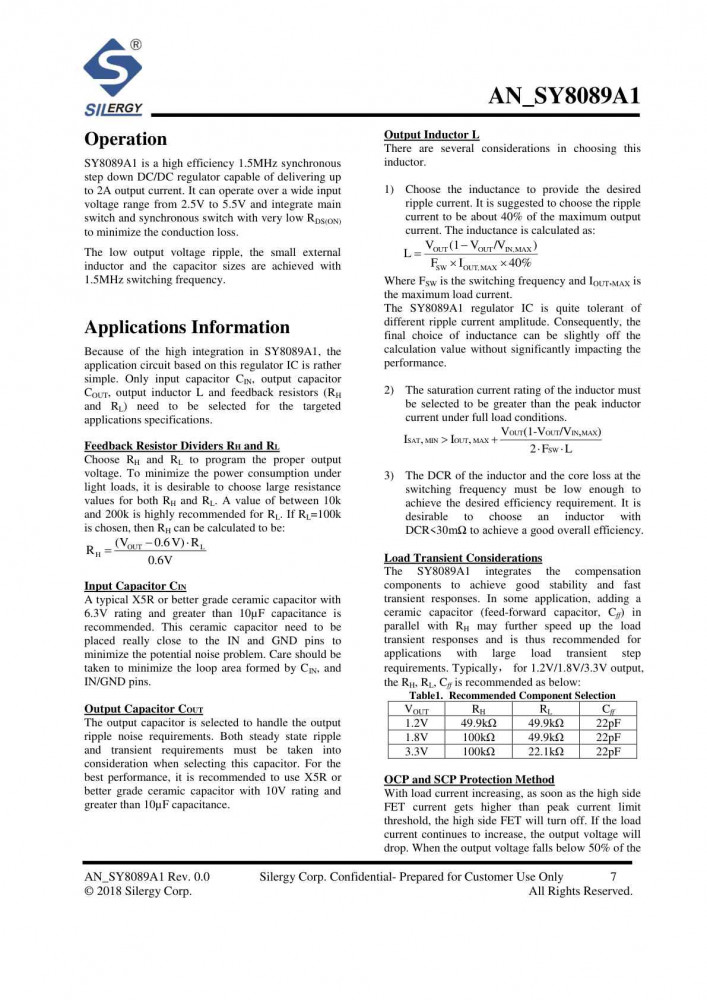SY8089A1AAC datasheet page 7