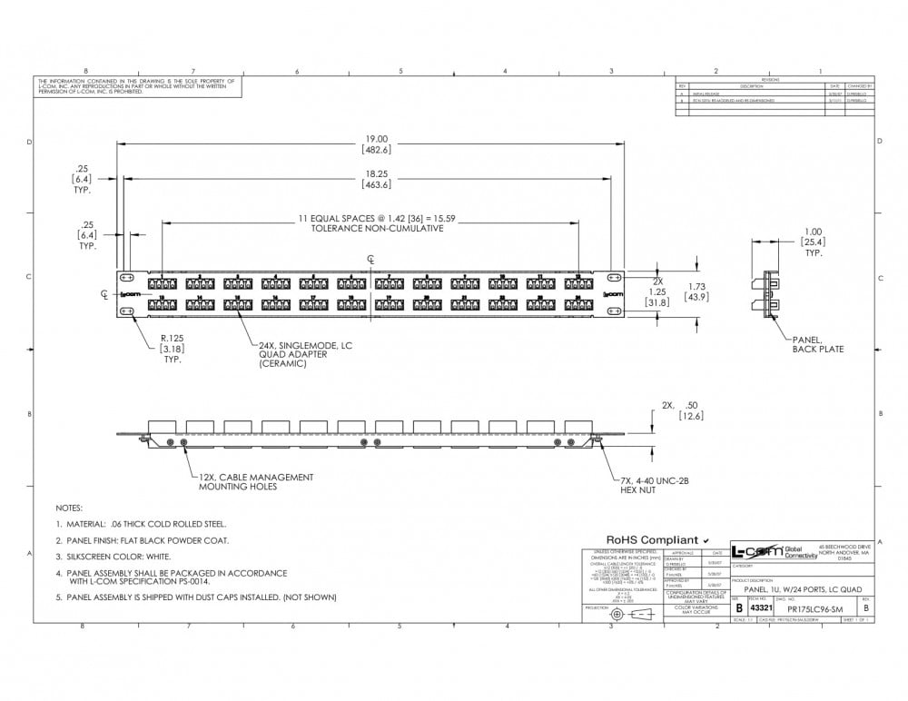 PR175LC96-SM technical document page