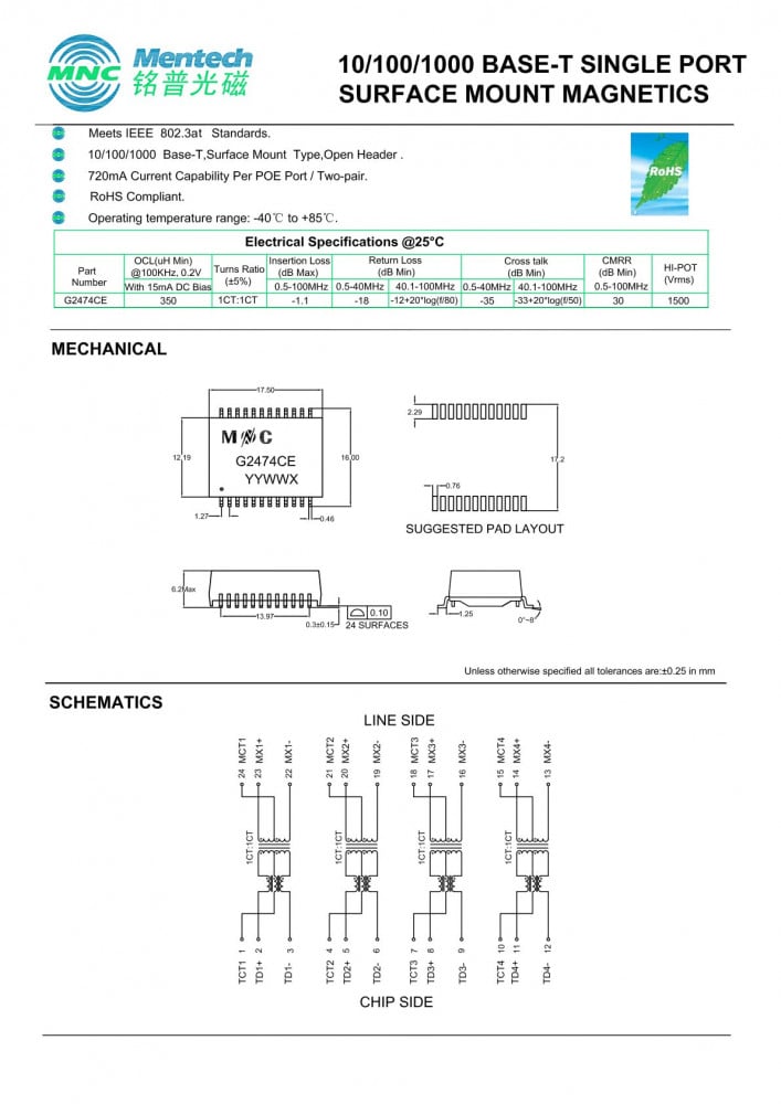 G2474CE technical document page