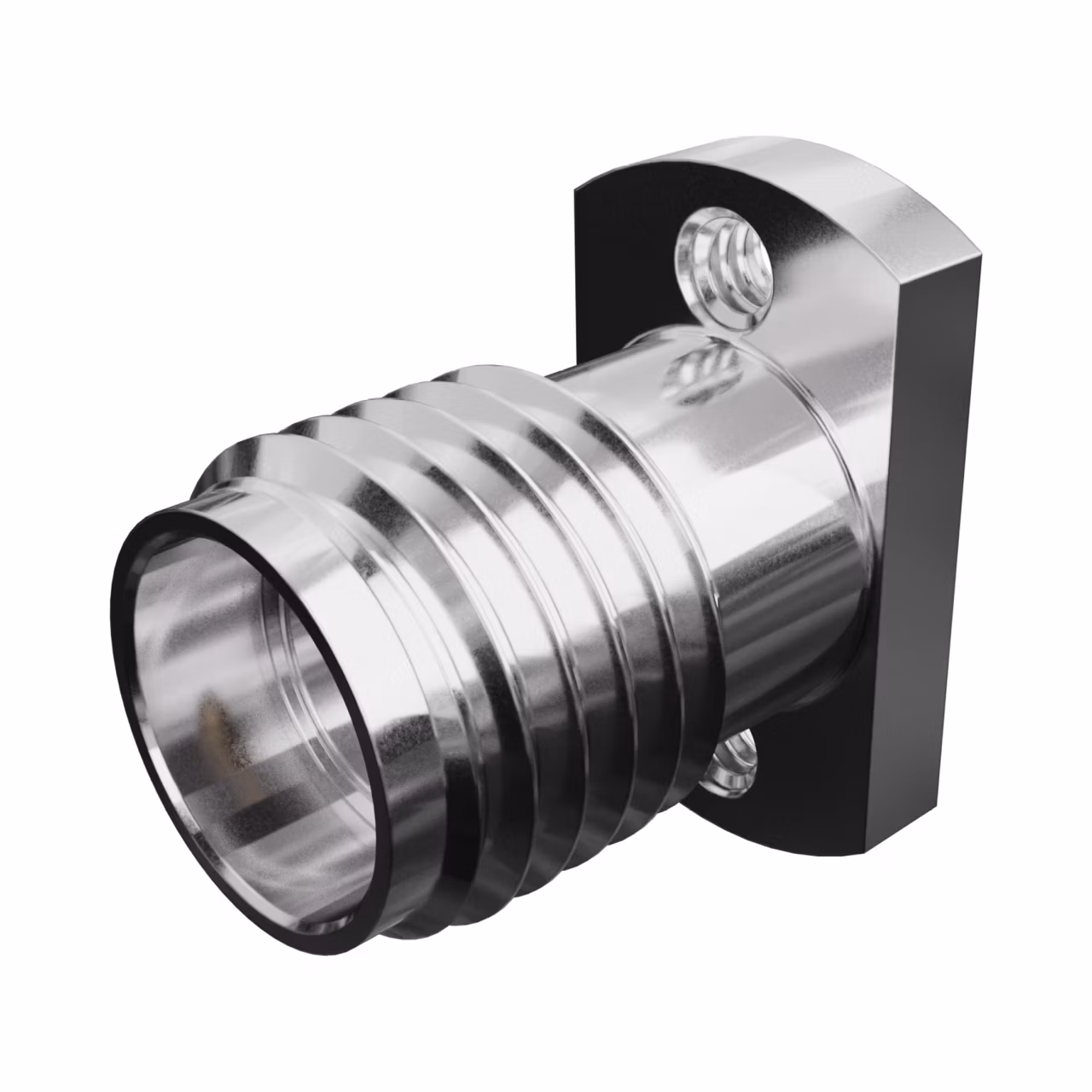 Precision Test Connector, 27 GHz SMA PCB Jack Receptacle, 2-Hole Flange Mount, Solderless Compression Contact, without Screws, Single Bagged, 50 Ohms for sale