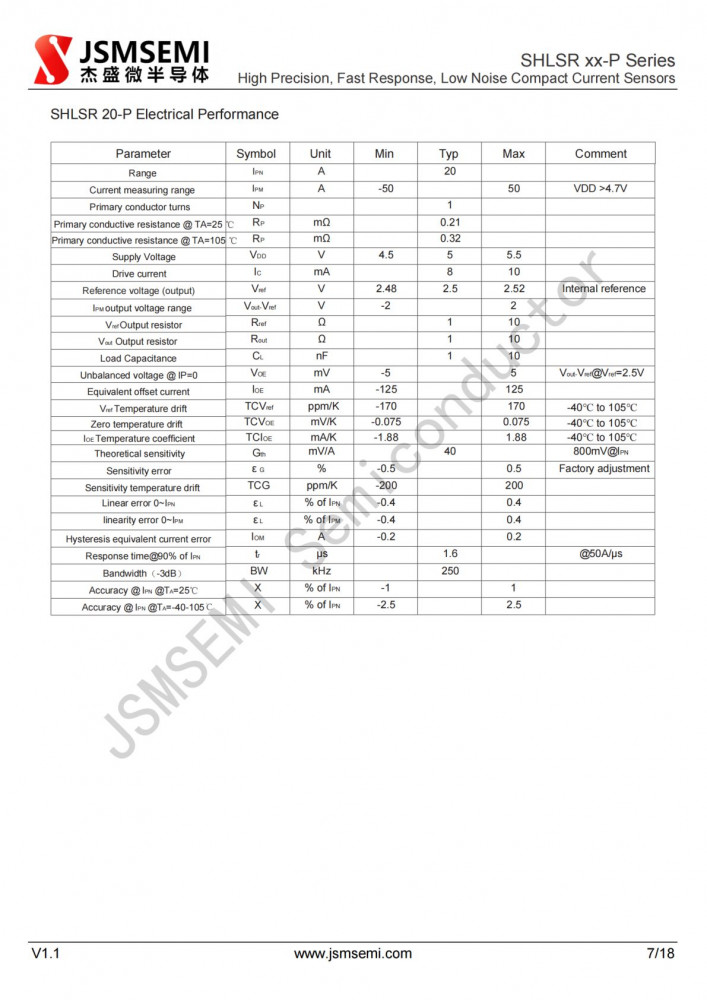 SHLSR10-P datasheet page 7