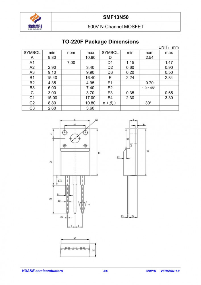SMF13N50 datasheet page 5