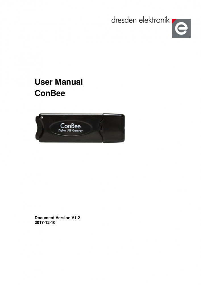 ConBee manual page 1