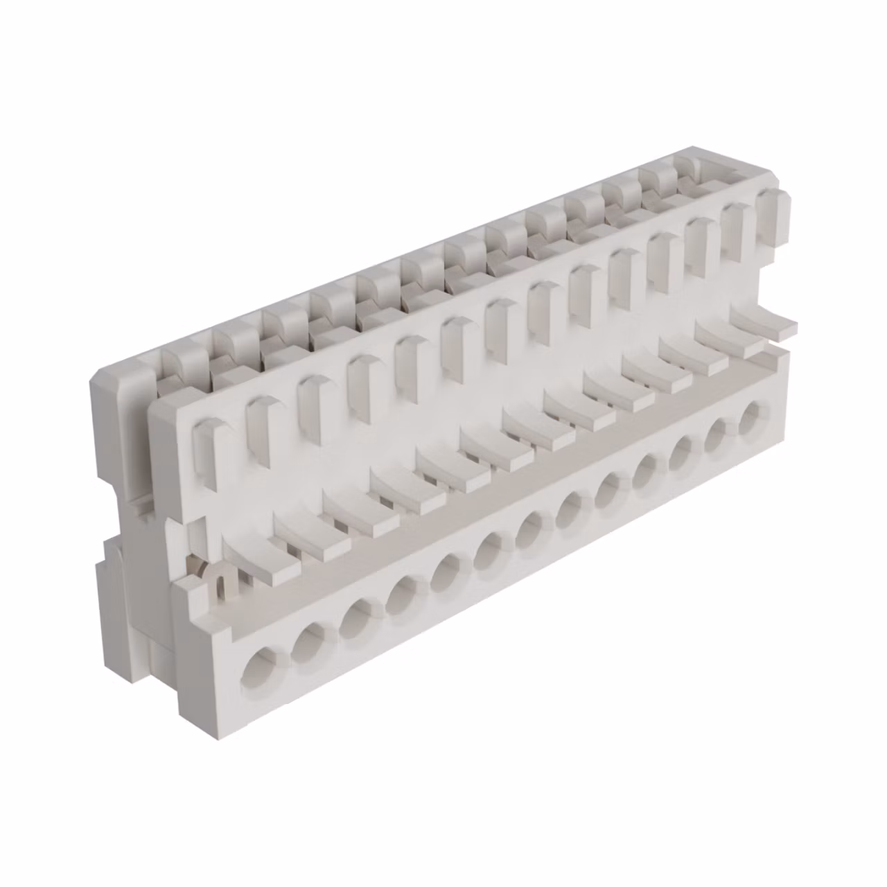 Appli-Mate RAST 2.5 Female Connector, 2.50mm Pitch, 13 Circuits, All Position Keys, 1 Closed and 1 Open Endwall for sale