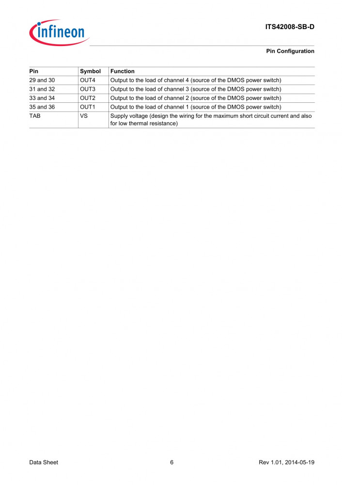 ITS42008SBDAUMA1 datasheet page 6