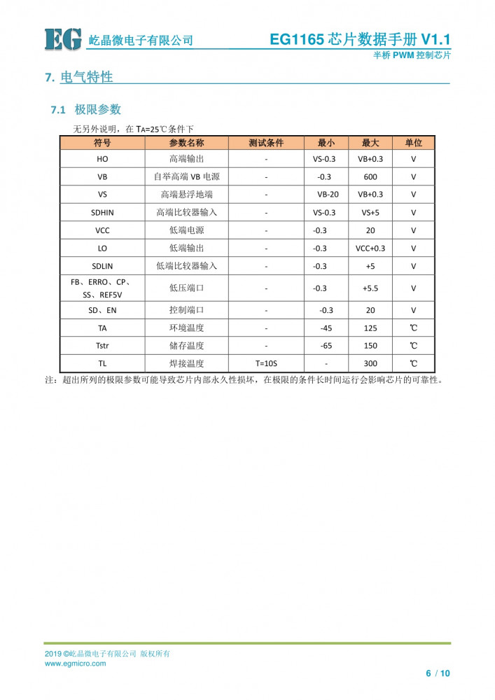 EG1165 datasheet page 9