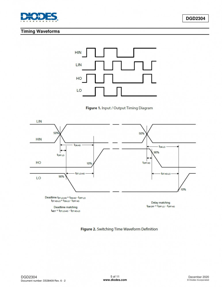 DGD2304S8-13 datasheet page 5