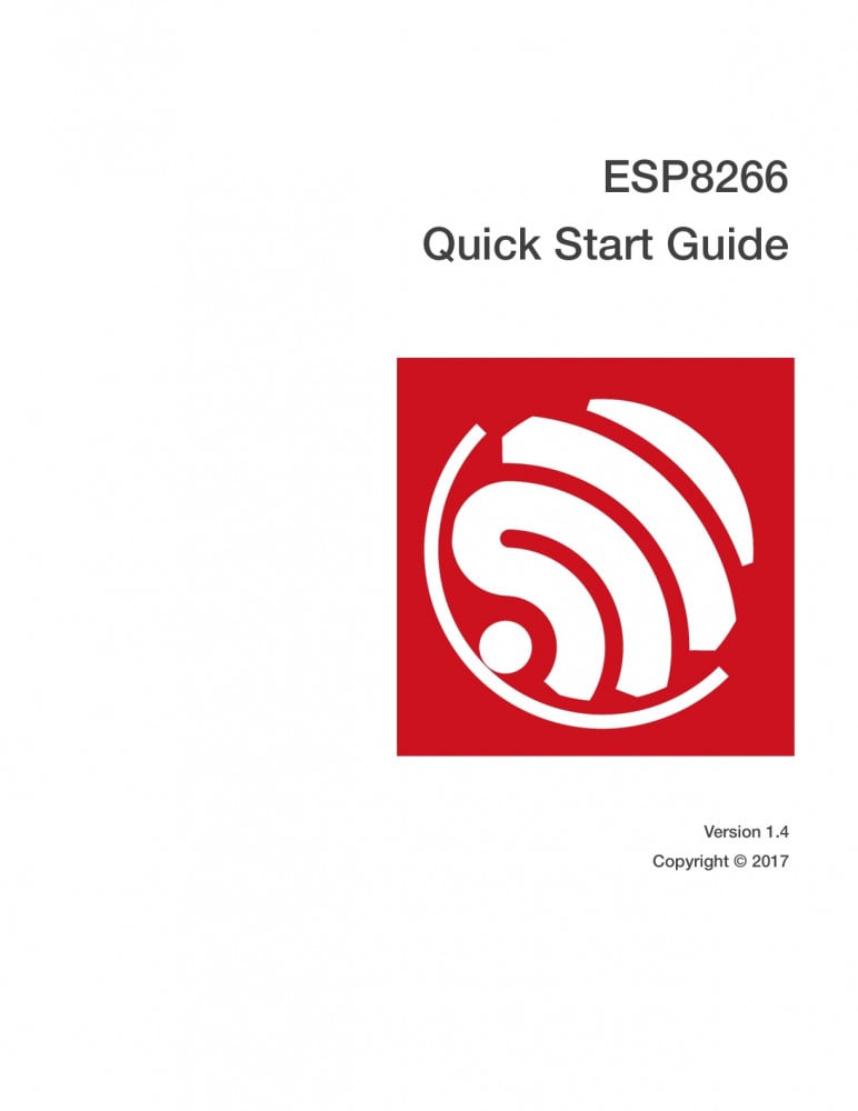 ESP8266 Quick Start Guide page 1