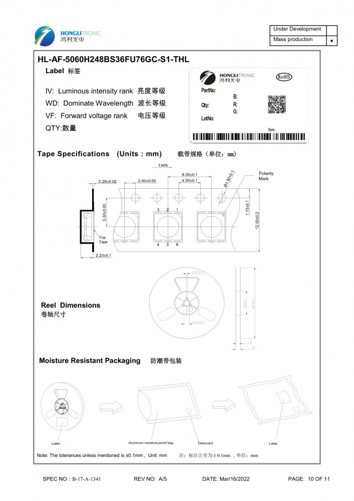 Datasheet page 10
