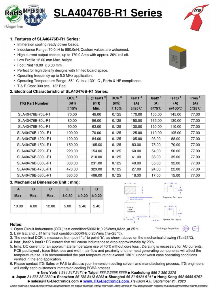 SLA40476B-R1 technical document page 1